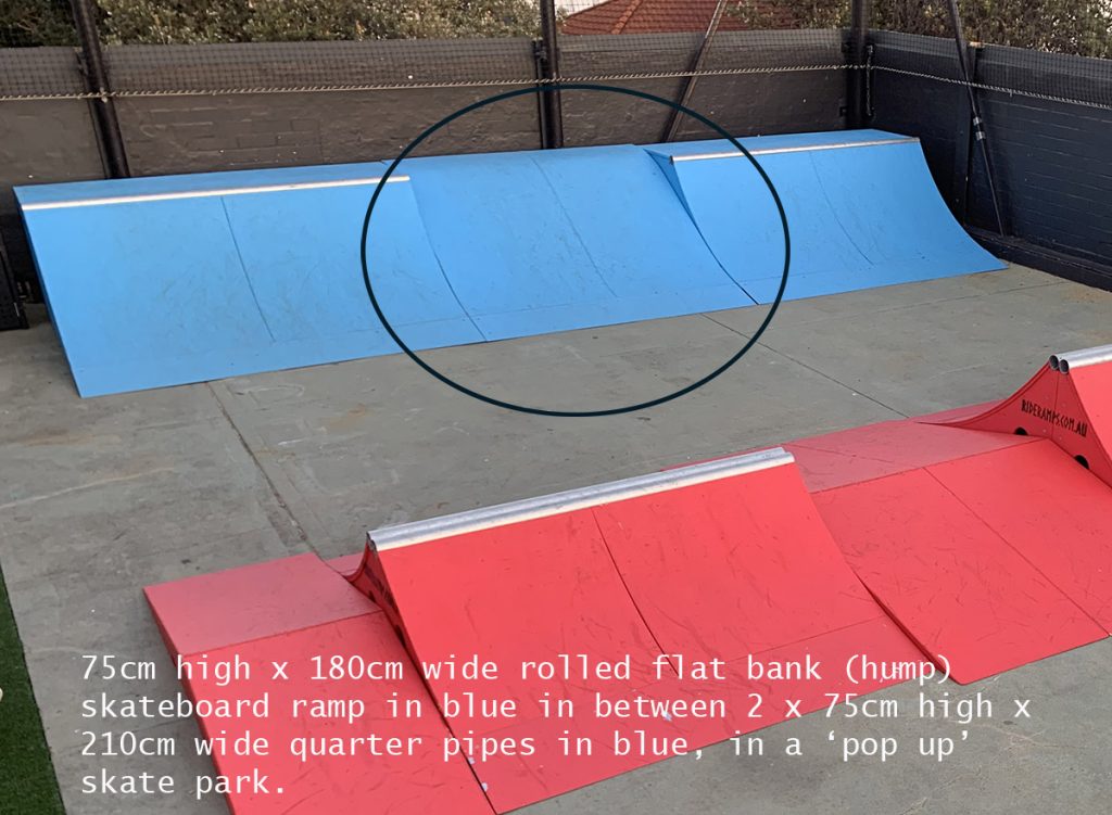 75cm (2.5ft) Ride Rolled Flat Bank – “The Ninja Rolled Flat Bank ...